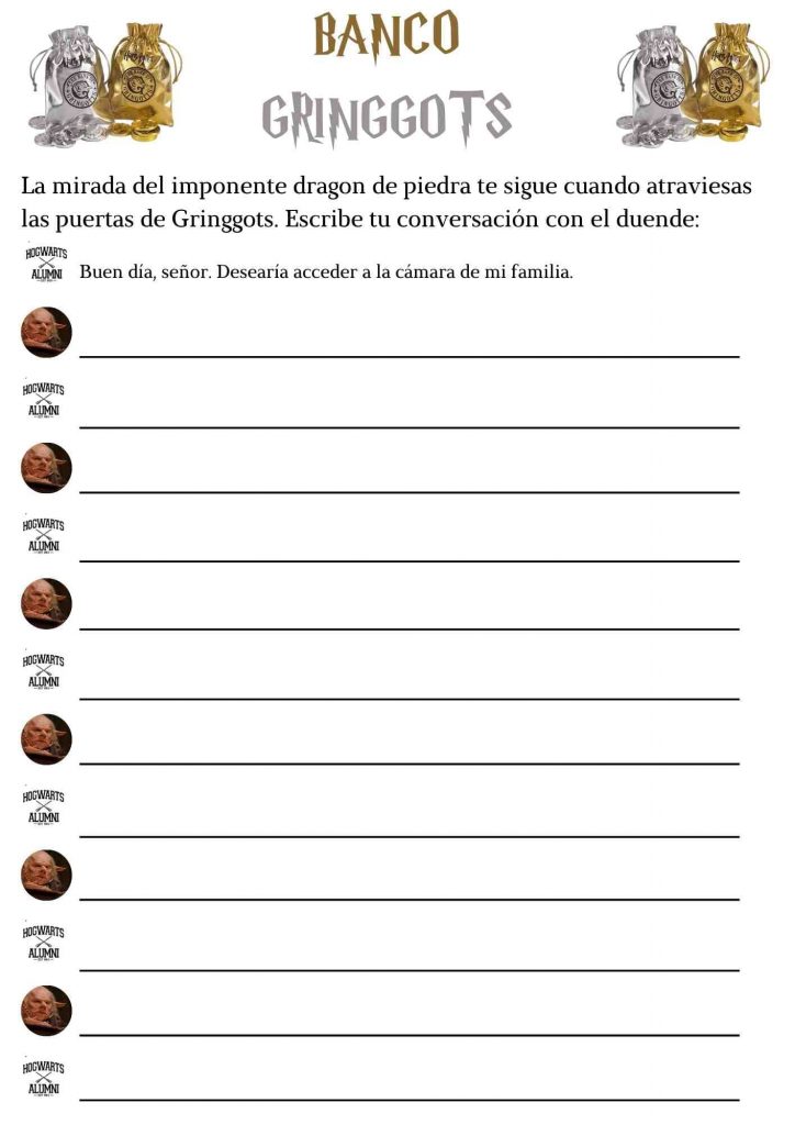 Cuaderno de escritura para niños de primaria de Harry Potter: disfruta ...