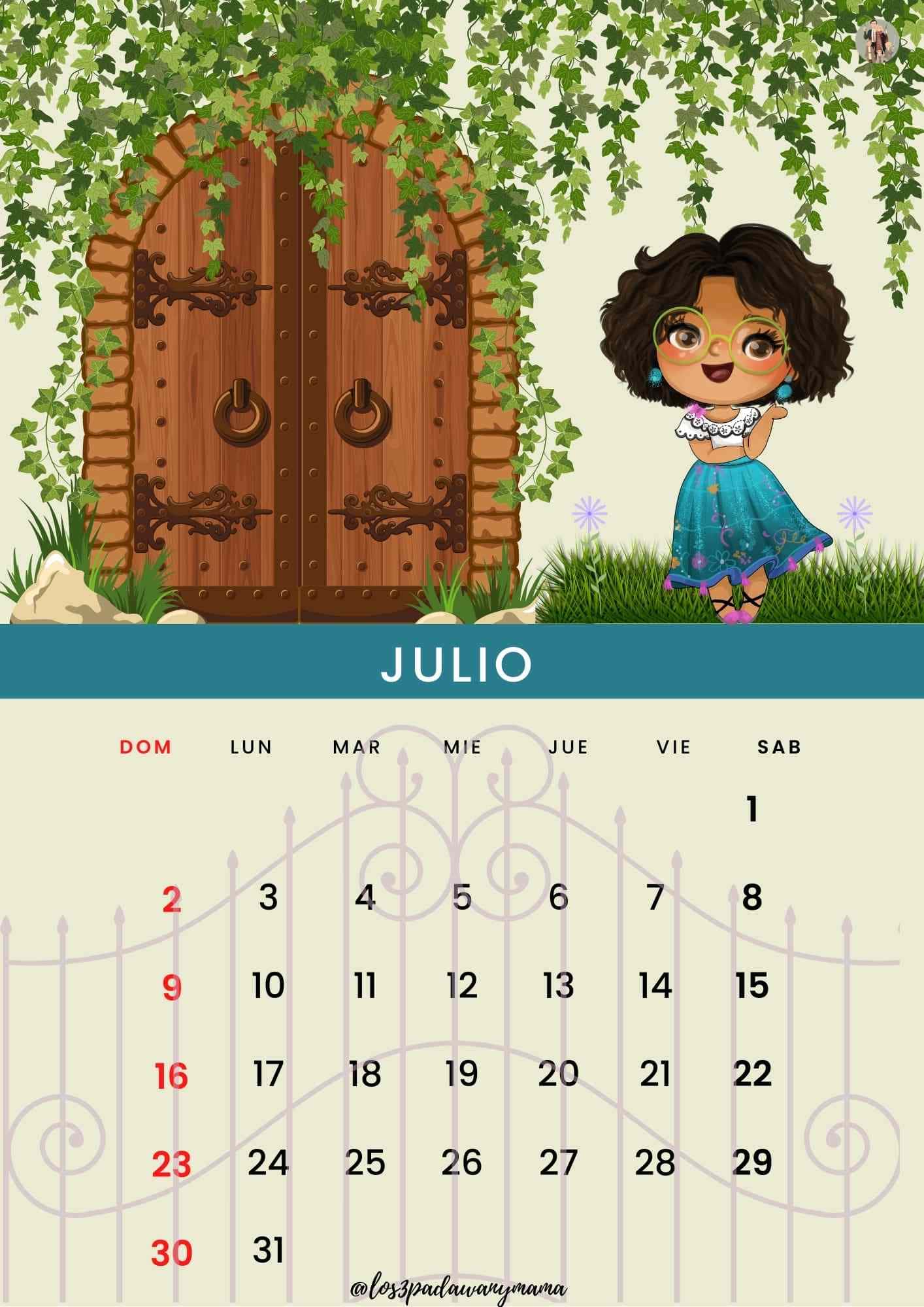 Calendario 2023 Encanto, disfruta del año con la familia Madrigal - Los ...